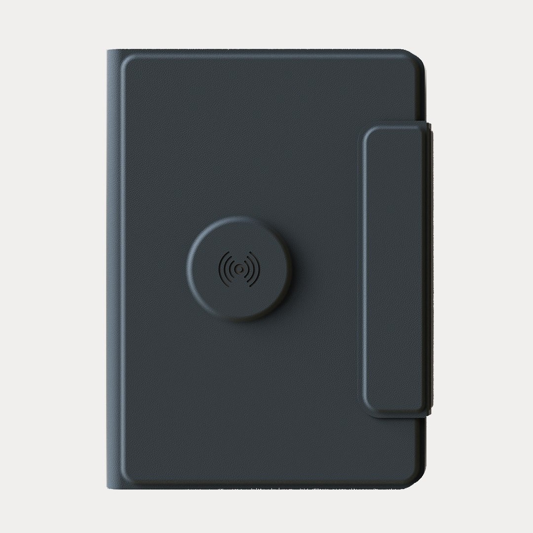 FLAPNOTE POWER – Elegant PU Notebook with 64 Sheets & Built-In 5000mAh ...